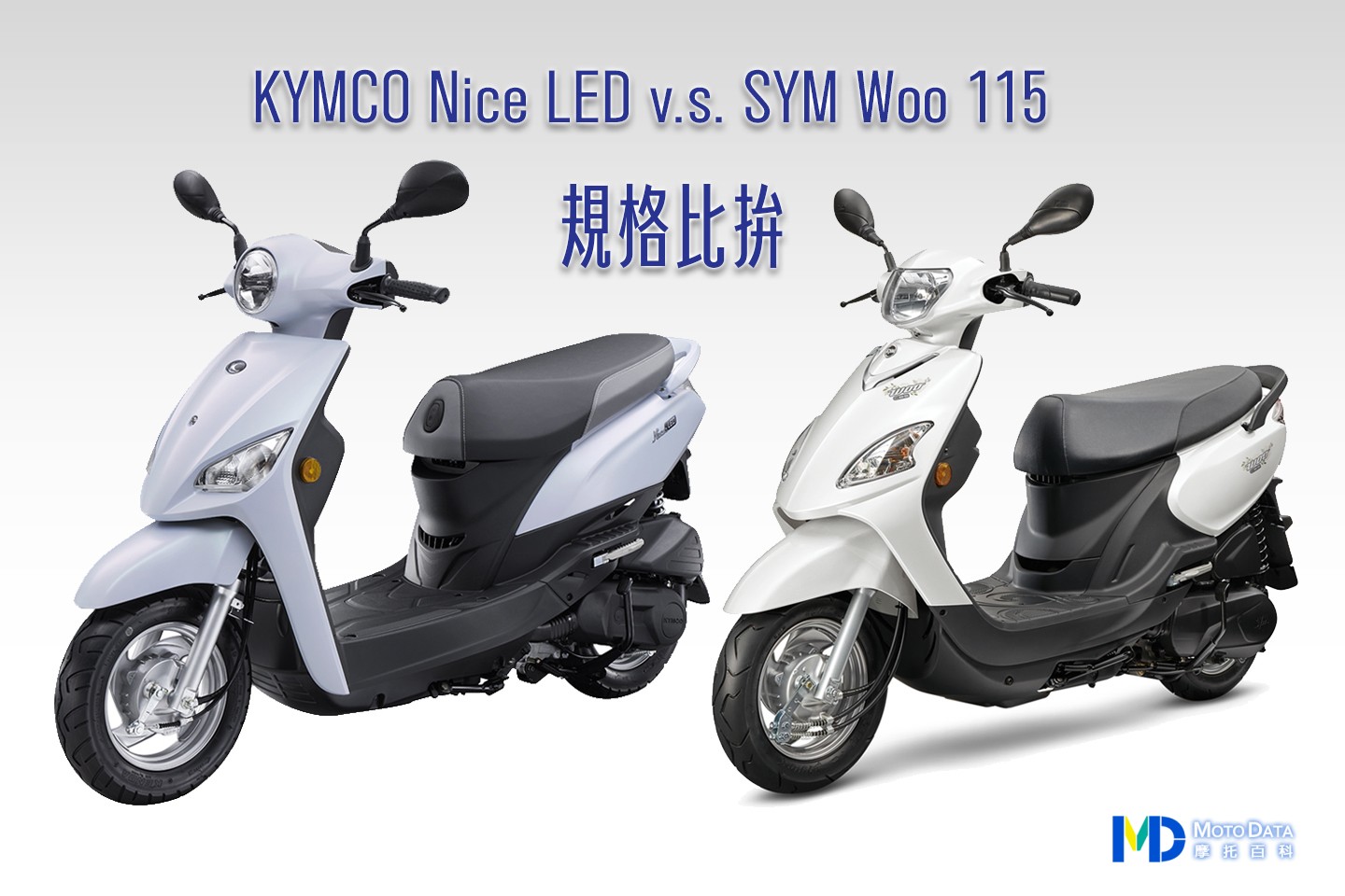 【規格比拚】史上最低價 LED 大燈白牌車？放大檢視 KYMCO Nice LED 115 是否能拚過 SYM Woo 115 成為超值白牌 ...